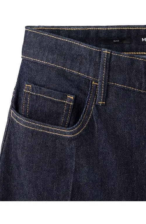 Mango Elise High Waist Wide Leg Jeans