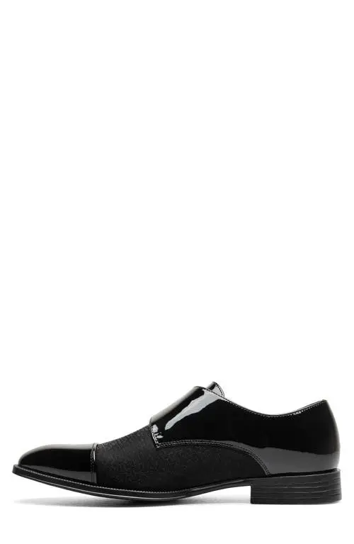 STACY ADAMS Sutherland Cap Toe Monk Strap Shoe