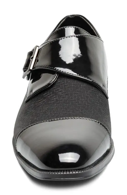 STACY ADAMS Sutherland Cap Toe Monk Strap Shoe