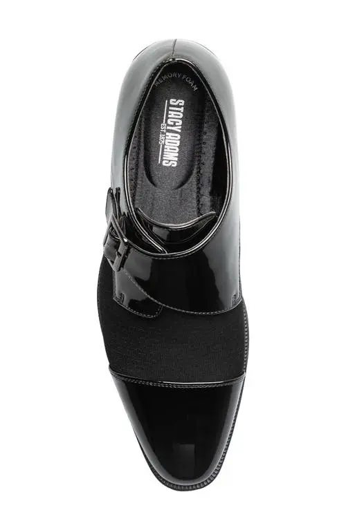 STACY ADAMS Sutherland Cap Toe Monk Strap Shoe
