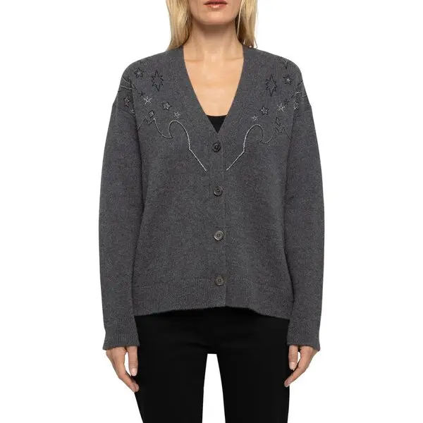 Zadig&Voltaire Mirkaz Strass Cashmere Cardigan