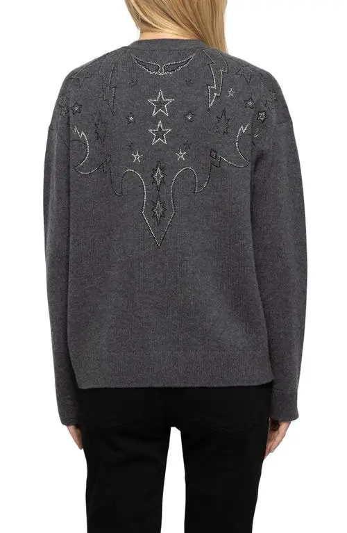 Zadig&Voltaire Mirkaz Strass Cashmere Cardigan