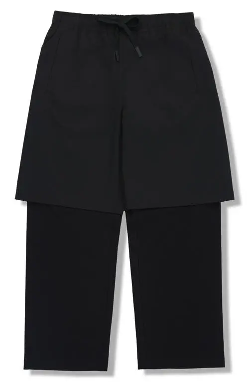 PLEASURES Stay Layered Cotton Drawstring Pants