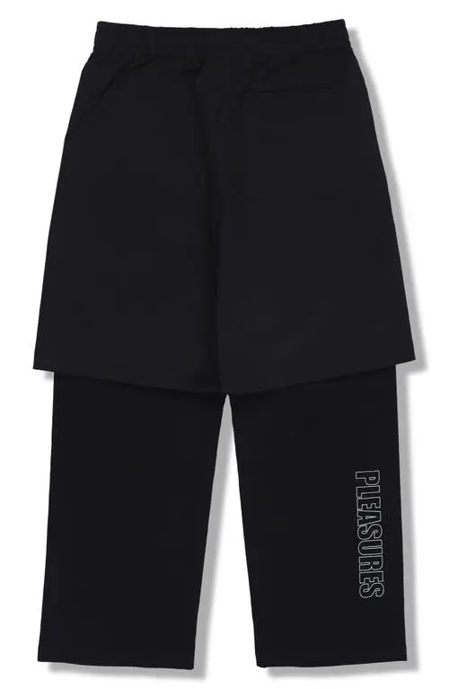 PLEASURES Stay Layered Cotton Drawstring Pants