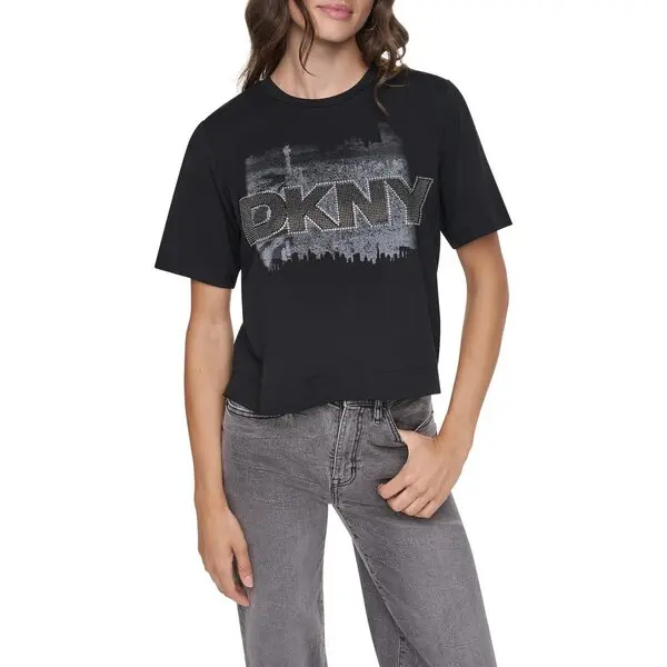 Dkny Washed City Graphic T-shirt