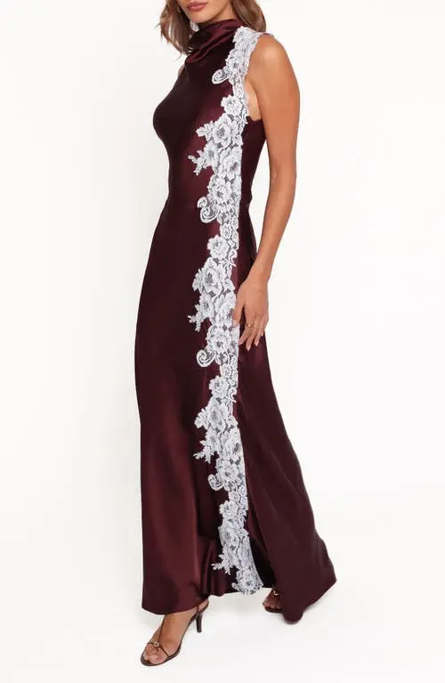 PETAL & PUP Lunita Halter Neck Maxi Dress