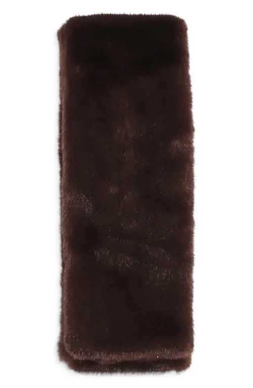 PETIT MOMENTS Rockefeller Faux Fur Scarf - Brown