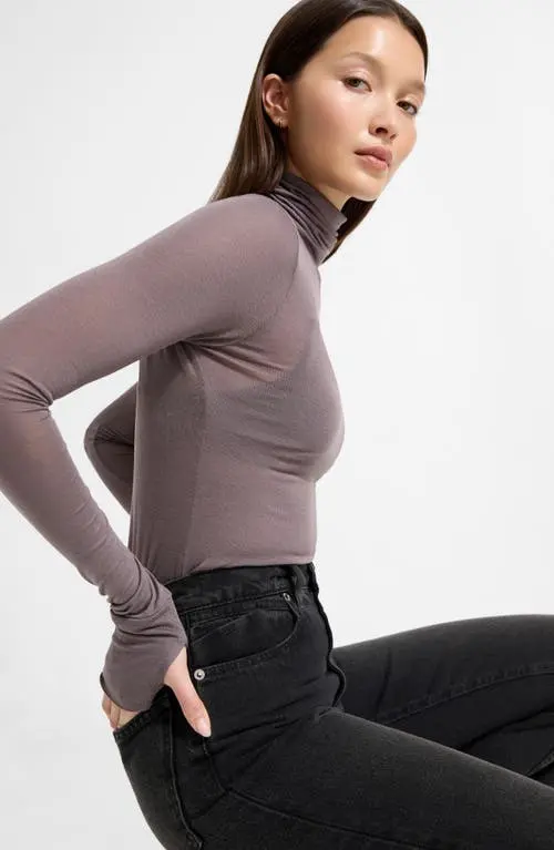 MARCELLA Eloise Sheer Turtleneck
