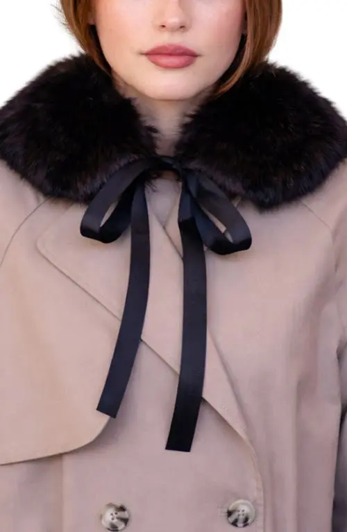 PETIT MOMENTS Norfolk Faux Fur Collar - Black