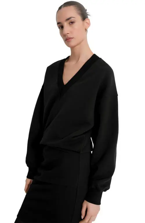 MARCELLA Mira V-neck Sweatshirt Dress