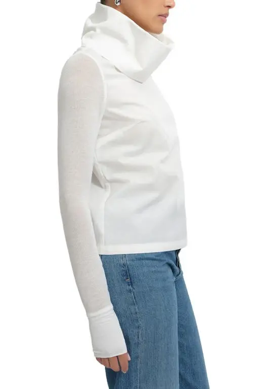 MARCELLA Atlantic Oversized Collar Top