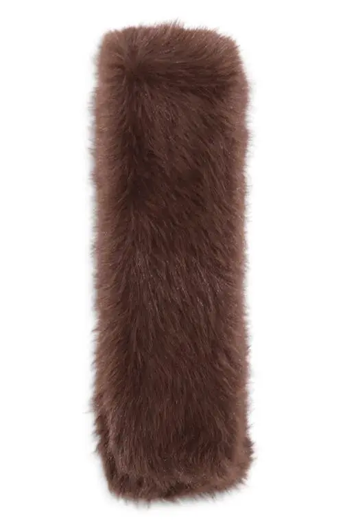 PETIT MOMENTS Essex Faux Fur Scarf - Brown
