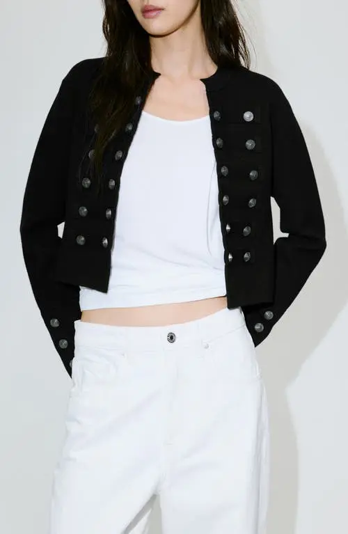 Mango Fine Knit Napoleon Buttoned Jacket