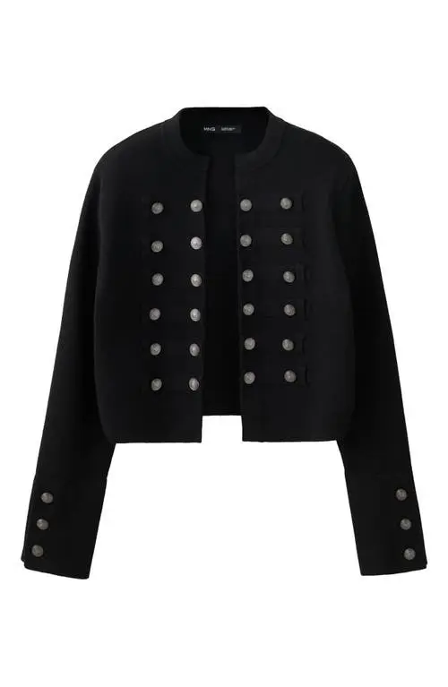 Mango Fine Knit Napoleon Buttoned Jacket