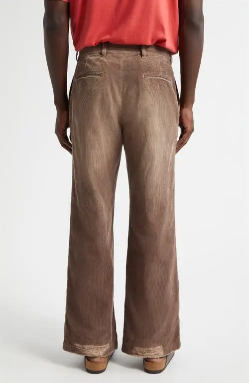 STOCKHOLM SURFBOARD CLUB Sune Distressed Corduroy Bootcut Pants