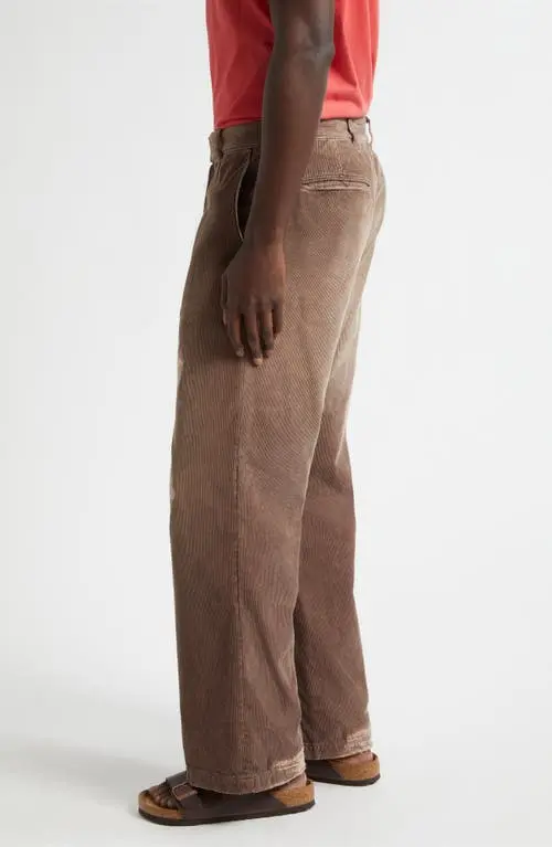 STOCKHOLM SURFBOARD CLUB Sune Distressed Corduroy Bootcut Pants