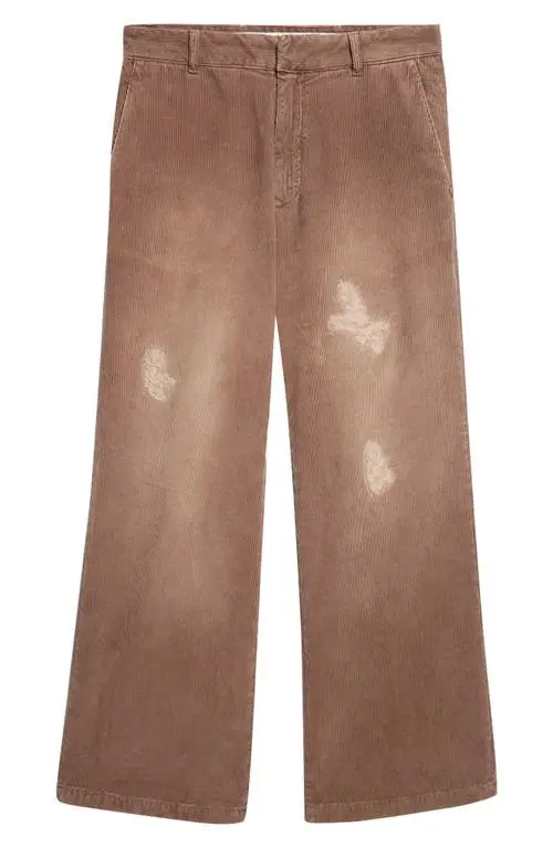 STOCKHOLM SURFBOARD CLUB Sune Distressed Corduroy Bootcut Pants