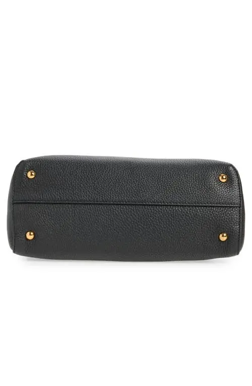 Etro Tumbled Leather Hobo Bag - Black