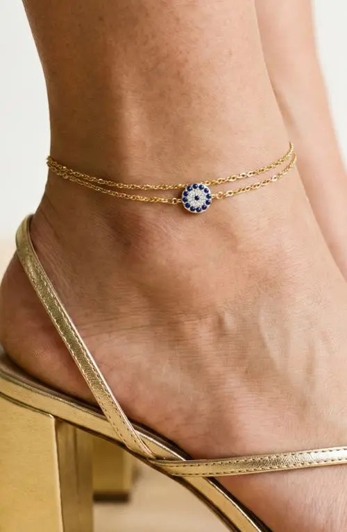 Argento Vivo Mia Evil Eye Anklet