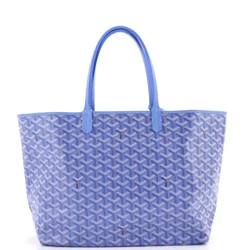 Goyard Saint Louis Reversible Tote Coated Canvas And Printed Canvas Pm - Blue