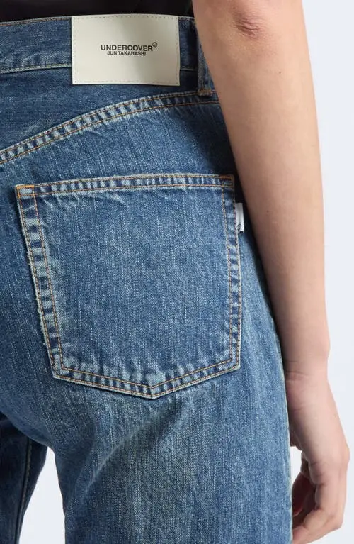 Undercover Lace Detail Straight Leg Jeans