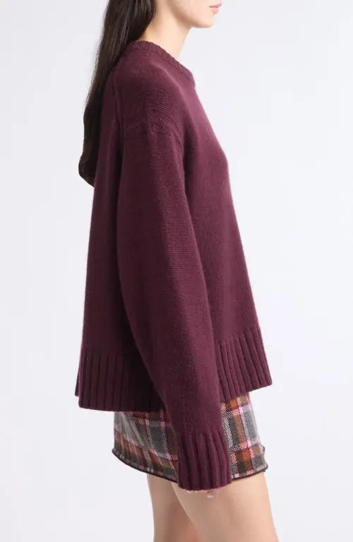 Guest In Residence Cozy Cashmere Crewneck Sweater - Fig