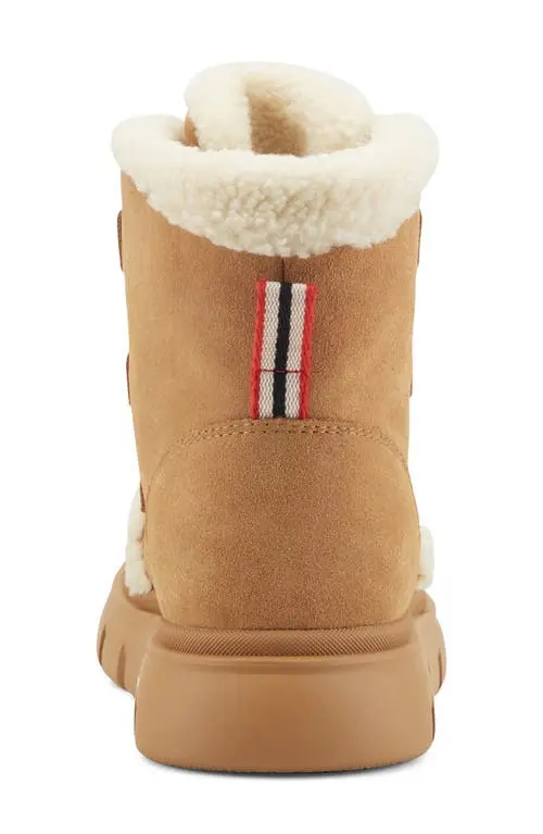 Hunter Melody Faux Shearling Bootie - Medium Natural