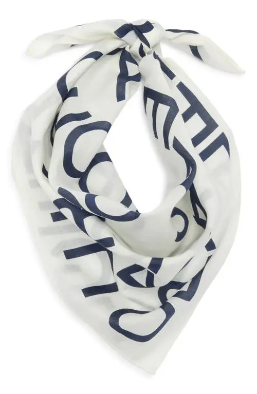 Clare V. Le Text Cotton Bandana
