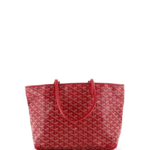 Goyard Artois Tote Coated Canvas Pm - Red