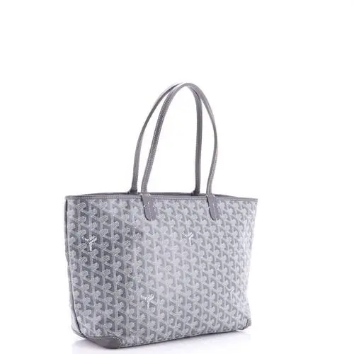 Goyard Artois Tote Coated Canvas Pm - Grey