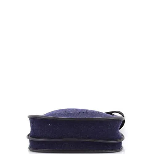 Hermès Evelyne Bag Gen Iii Felt Pm - Blue