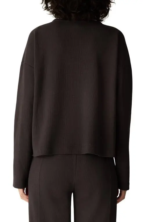 Eileen Fisher Waffle Knit Box Top
