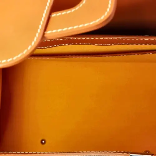 Goyard Saigon Top Handle Bag Coated Canvas With Leather Pm - Brown