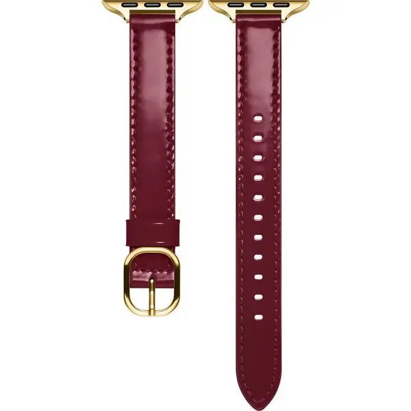 POSH TECH Carmen Patent Leather Watchband - Cherry Lacquer