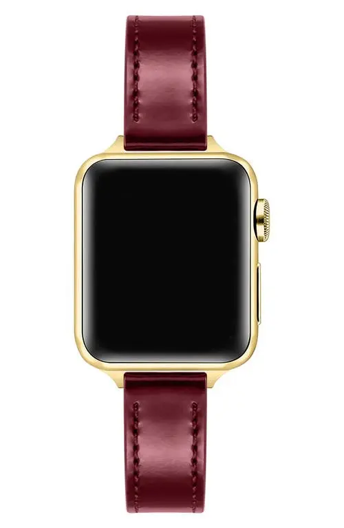 POSH TECH Carmen Patent Leather Watchband - Cherry Lacquer