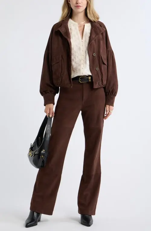 Treasure & Bond Blouson Suede Leather Jacket