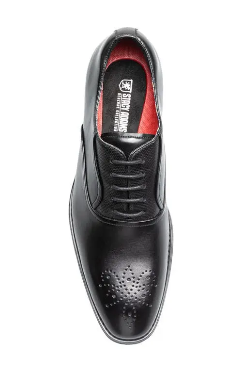 STACY ADAMS Langford Leather Oxford - Black