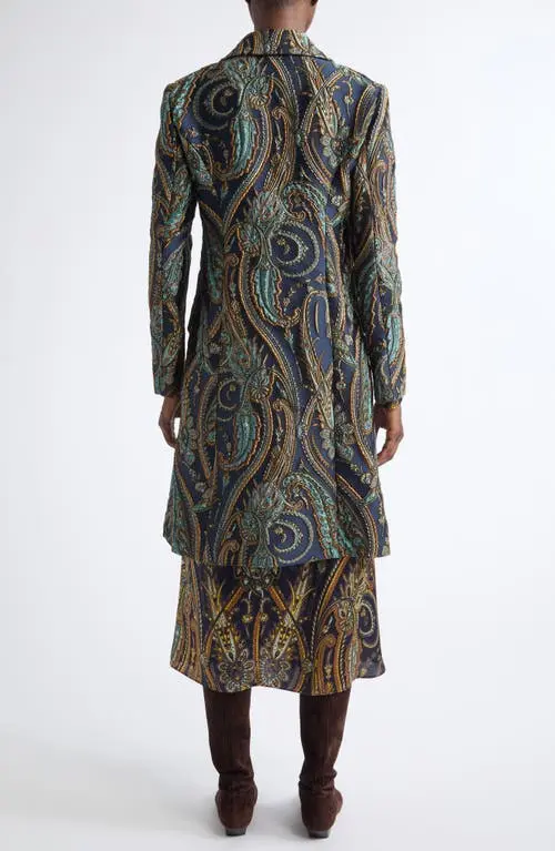 Etro Paisley Jacquard Coat