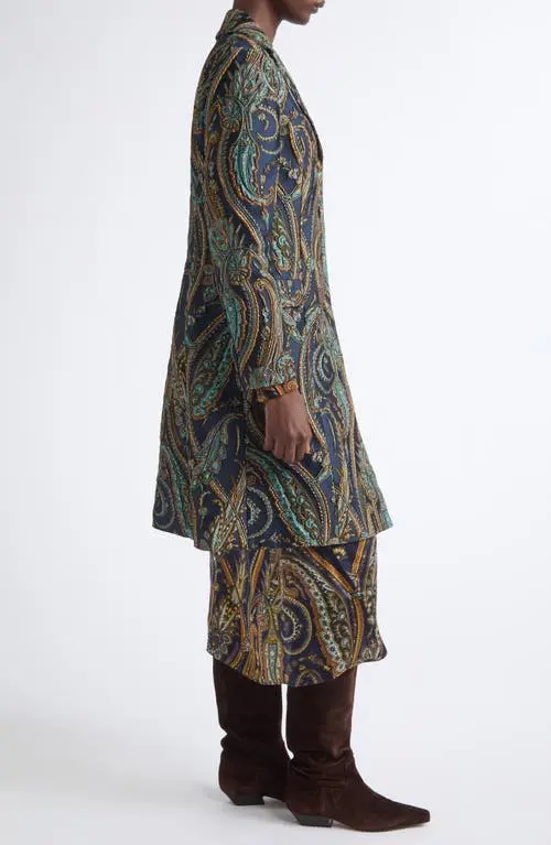 Etro Paisley Jacquard Coat