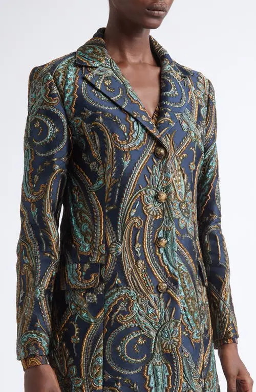 Etro Paisley Jacquard Coat