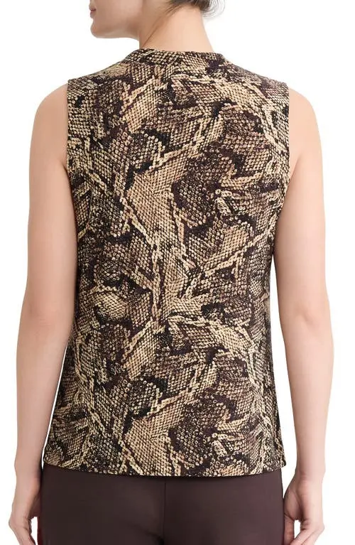 KASPER Knot Front Sleeveless Top