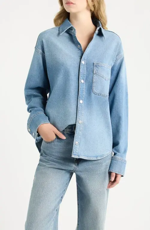 Warp + Weft Chi Town Denim Shacket - Pretty Please