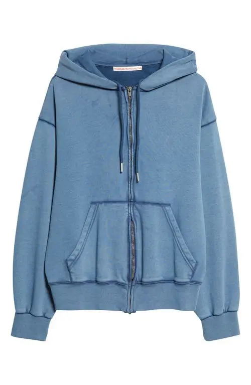 STOCKHOLM SURFBOARD CLUB Dream Back Logo Zip Graphic Hoodie - Blue