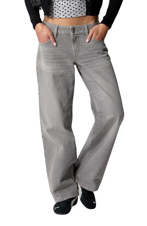 PACSUN Zoe Low Rise Girlfriend Jeans - Gray