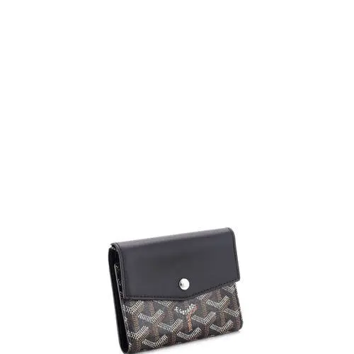 Goyard Saint Gabriel Wallet Coated Canvas And Leather Compact