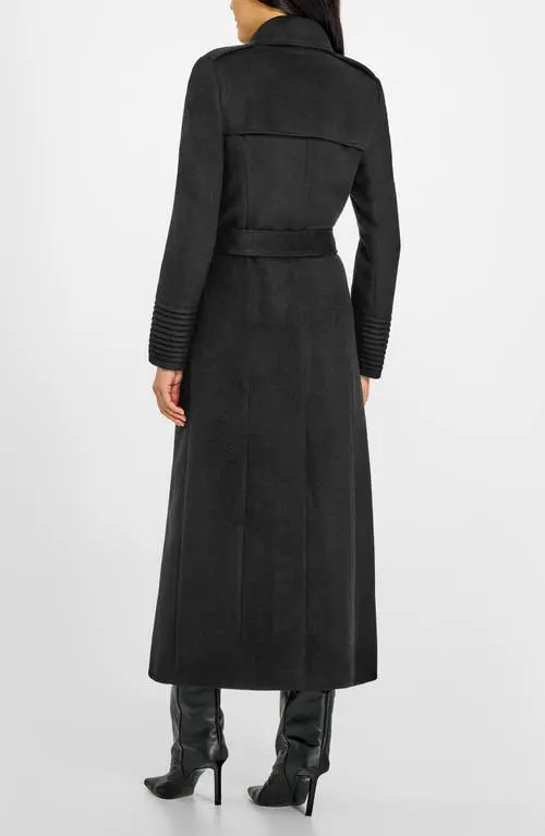 Sentaler Baby Alpaca Maxi Trench Coat - Black