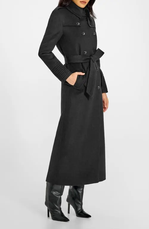 Sentaler Baby Alpaca Maxi Trench Coat - Black