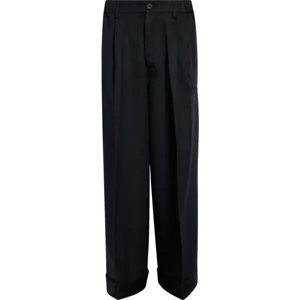 MELITTA BAUMEISTER Pointy Tailored Twill Wide Leg Pants