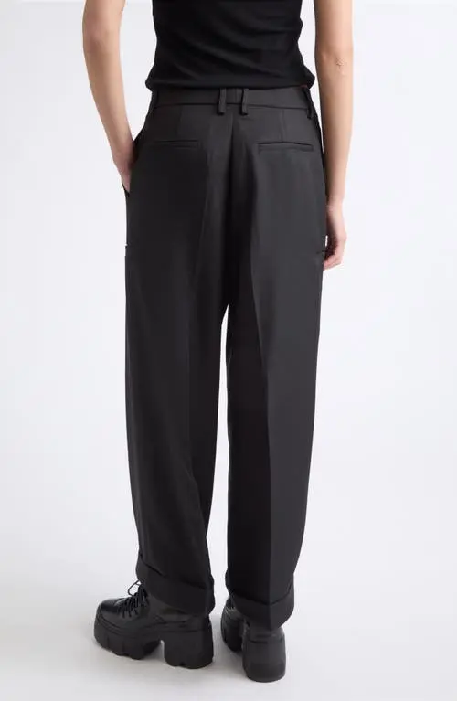 MELITTA BAUMEISTER Pointy Tailored Twill Wide Leg Pants