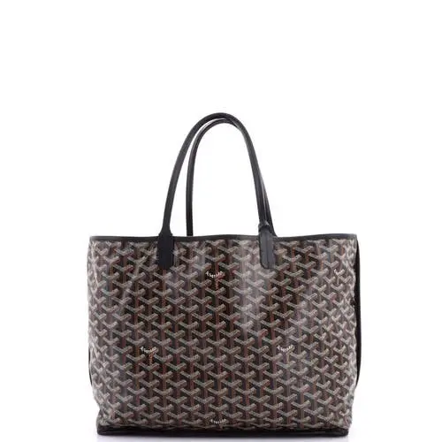 Goyard Anjou Reversible Tote Coated Canvas Pm - Black